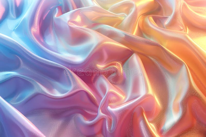 Satin Fabric Texture with Soft Pastel Gradients and Light Sparkles ...