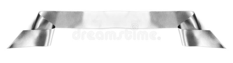 Satin Ribbon Banner on White Stock Photo - Image of flag, curve: 166067258