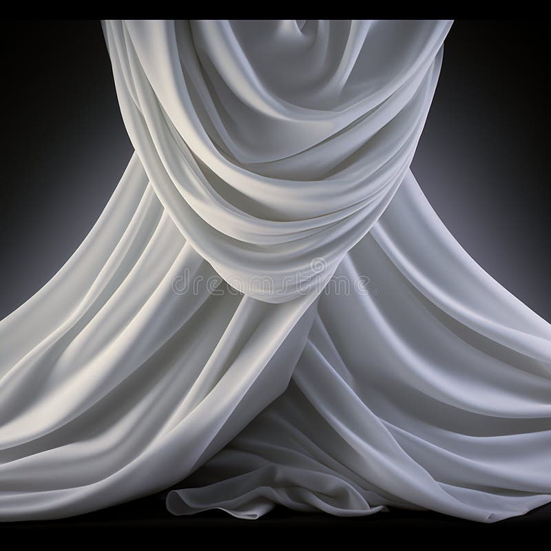 Satin Secrets: Unveiling the Allure of Drapery Stock Illustration ...