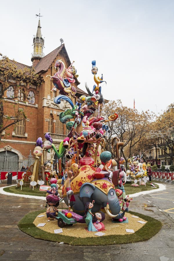 Satirical Ninots Puppets on Fallas in Valencia Editorial Photo - Image ...