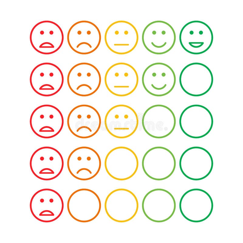 Satisfaction Feedback Review Scale Service Survey Vector Stock ...