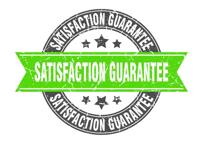 Satisfaction Guarantee Stamp Stock Vector - Illustration of ribbon ...
