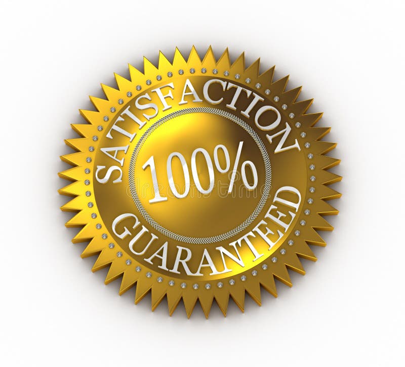 Satisfaction Guaranteed stock illustration. Illustration of certificate ...
