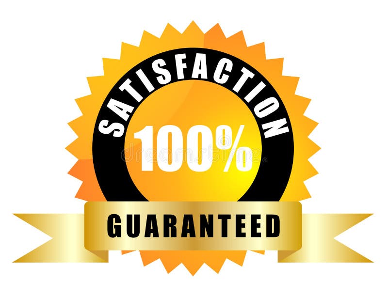 100 Percent Satisfaction Guarantee Stock Vector - Illustration of ...