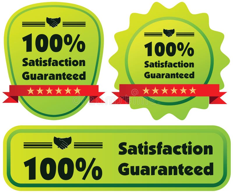 Satisfaction Guaranteed Green Stock Illustrations – 360 Satisfaction ...