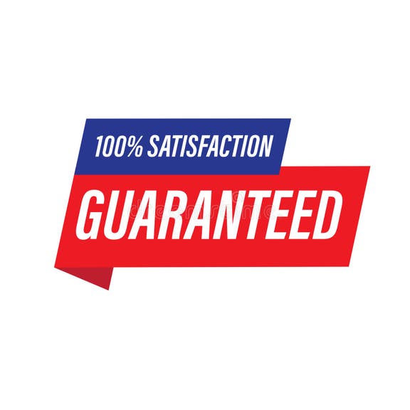 Satisfaction Guaranteed Label Sticker Tag Stock Vector - Illustration ...