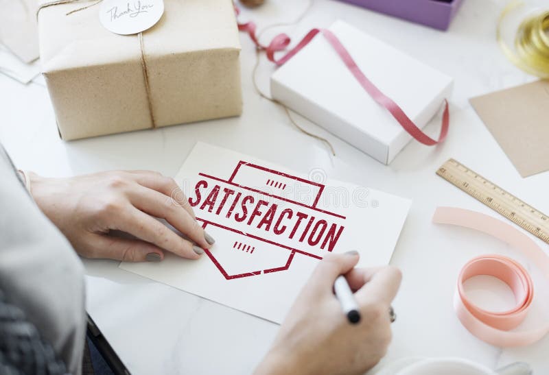 Satisfaction Happy Service Client Customer User Concept Stock Image ...