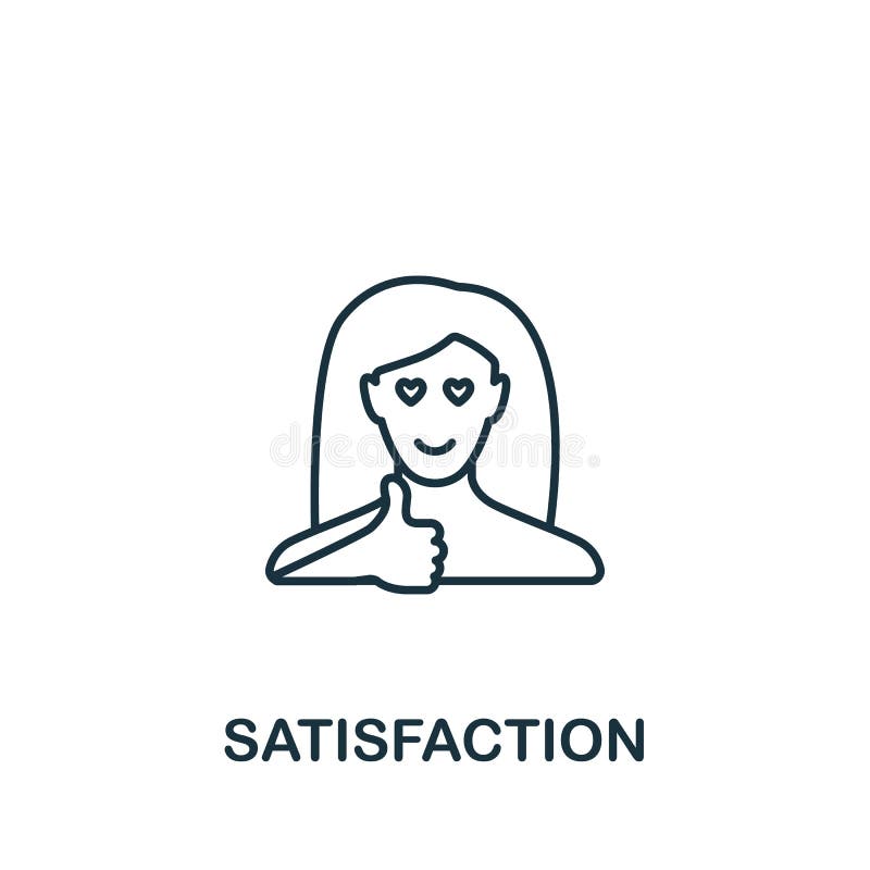 Satisfaction Icon. Line Simple Line Retail Icon for Templates, Web ...