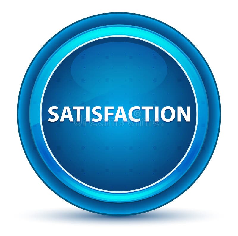Satisfaction Eyeball Blue Round Button Stock Illustration ...