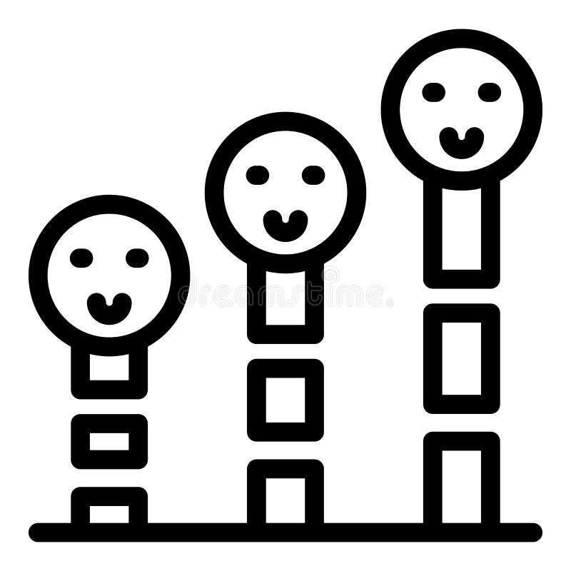 Satisfaction Level Chart Icon Outline Vector. Feedback Control Stock ...