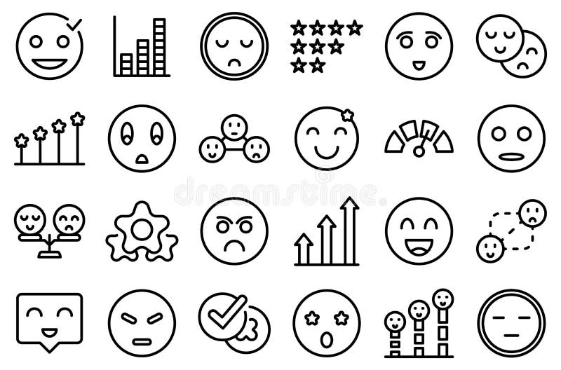 Smiley Good Bad Icons Stock Illustrations – 332 Smiley Good Bad Icons ...