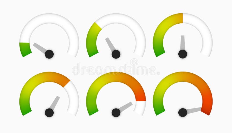 Satisfaction Meters Scale . Stock Vector - Illustration of survey ...