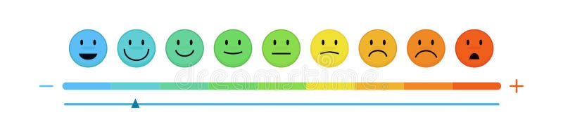 Satisfaction Rating Vector Level Concept Stock Vector - Illustration of ...