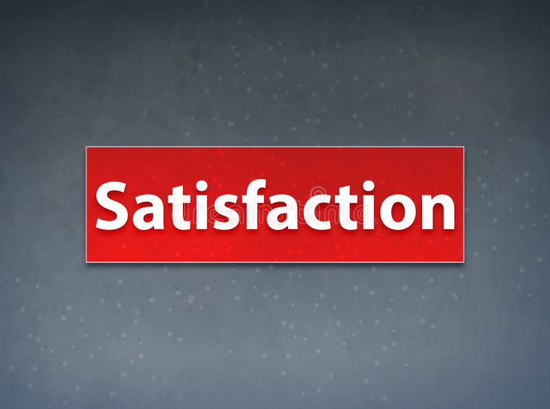 Satisfaction Red Banner Abstract Background Stock Illustration ...