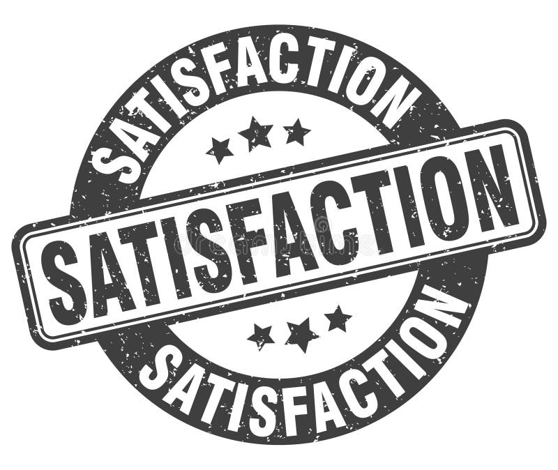 Satisfaction Stamp. Satisfaction Label. Round Grunge Sign Stock Vector ...