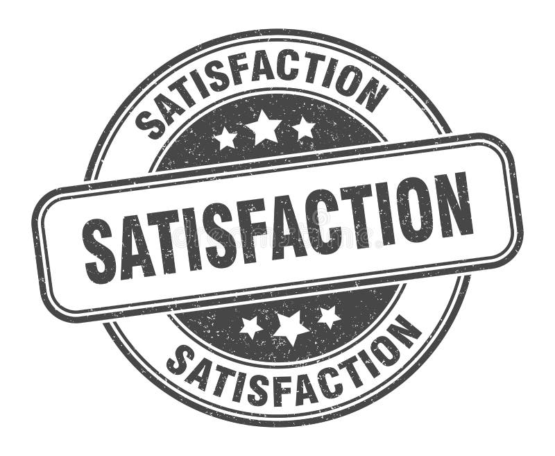 Satisfaction Stamp. Satisfaction Round Grunge Sign Stock Vector ...