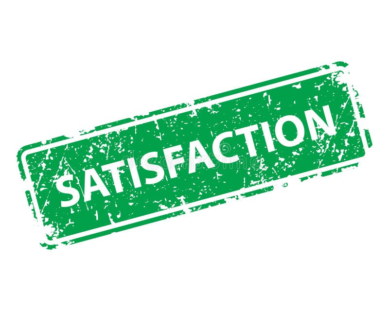 Satisfaction Stamp Vector Texture. Rubber Cliche Imprint Stock Vector ...