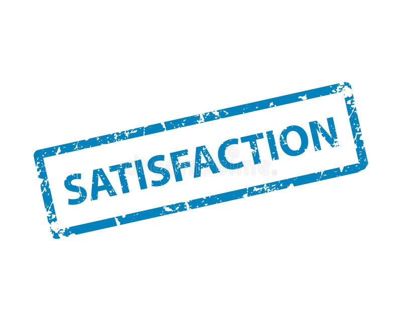 Satisfaction Stamp Vector Texture. Rubber Cliche Imprint Stock Vector ...