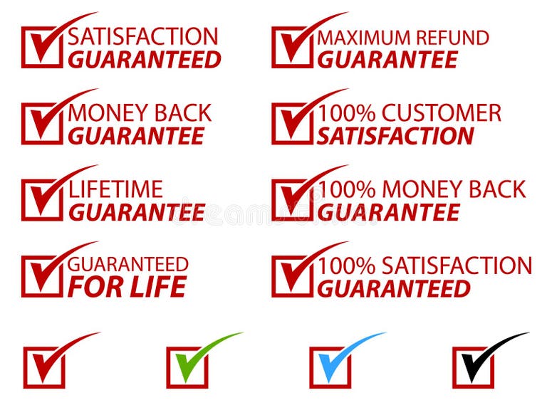 Satisfaction Stamps EPS stock vector. Illustration of customer - 15805551