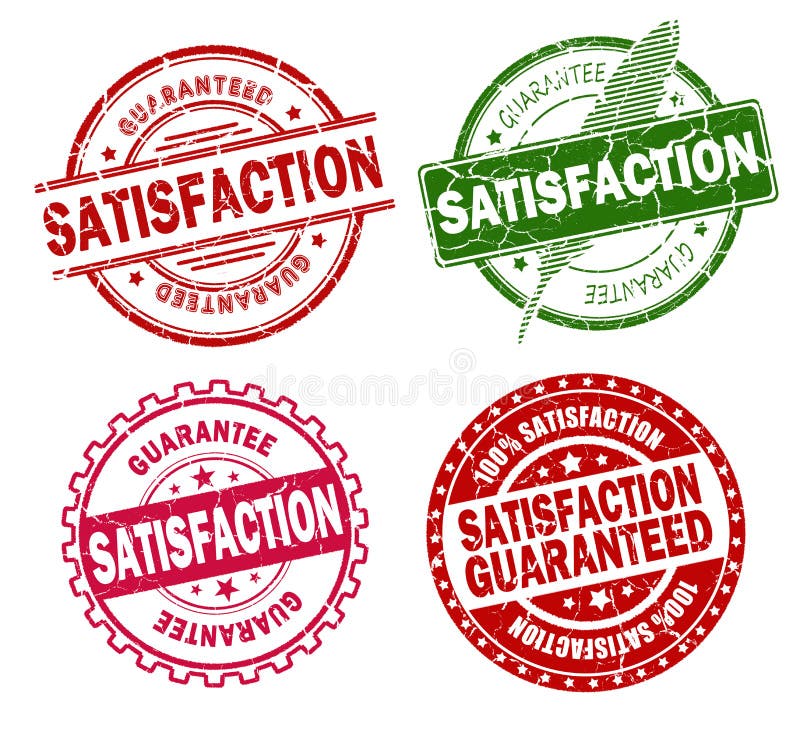 Satisfaction Stamps EPS stock vector. Illustration of customer - 15805551