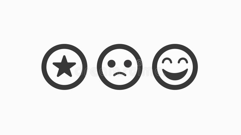 Satisfaction Survey Icon for Feedback Concepts in Modern Design Stock ...