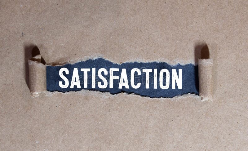 Satisfaction. Text on Adhesive Note Paper Stock Image - Image of paper ... Satisfaction. Text on Adhesive Note Paper Stock Image - Image of paper ...