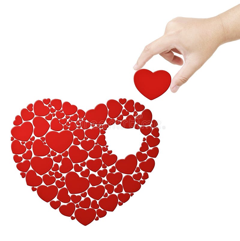 Satisfaga el corazón stock de ilustración. Ilustración de amor - 22844057