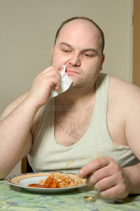 Satisfaisant ? image stock. Image du cuisine, descendu - 563101