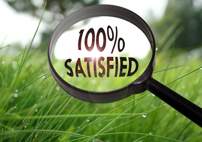 Palabra Satisfecha De Bloques De Madera Imagen de archivo - Imagen de ...