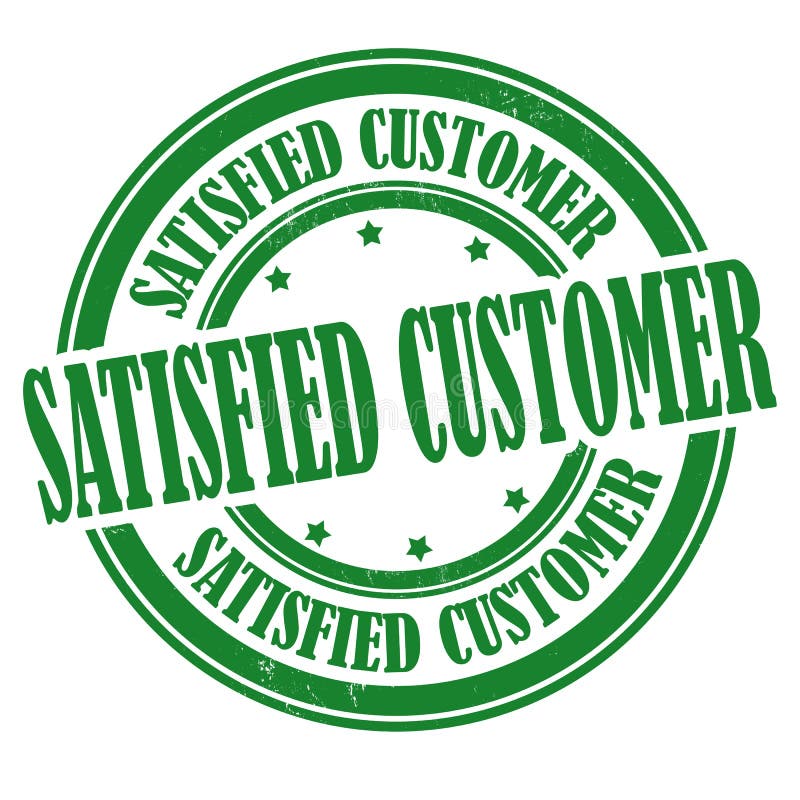 Grunge SATISFIED Textured Round Stamps Stock Vector - Illustration of ...