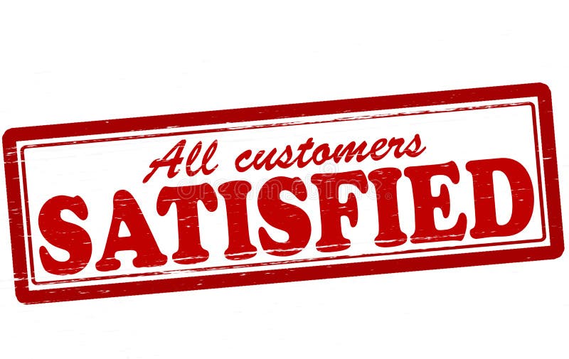 Pleased Satisfied Customers People Giving Positive Feedback Stock ...