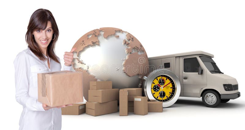 Satisfied Transportation Customer Stock Photo - Image of isolated ...