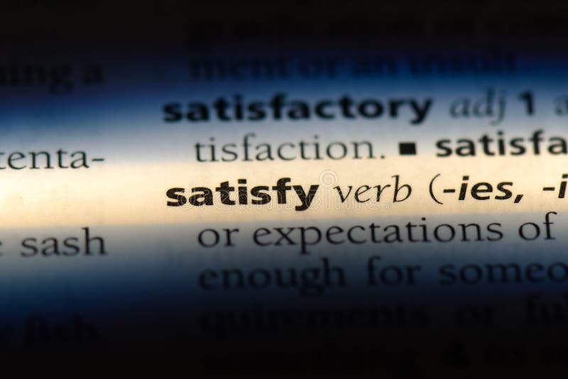 Satisfy stock photo. Image of text, writing, macro, satisfy - 126616850