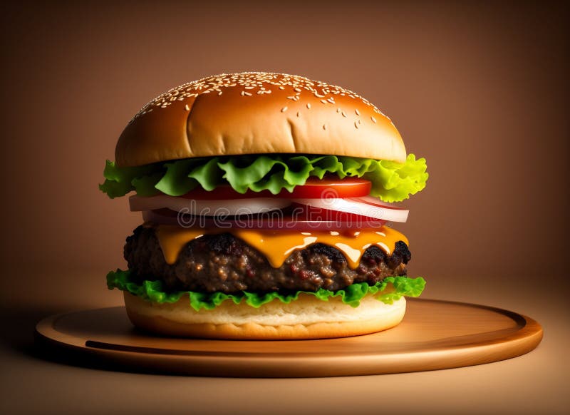 Ai Generative Satisfy Your Cravings with a Classic Cheeseburger from ...