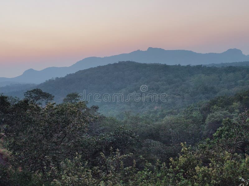 Satpuda Mountain Range Madhya Pradesh,India Stock Image - Image of ...