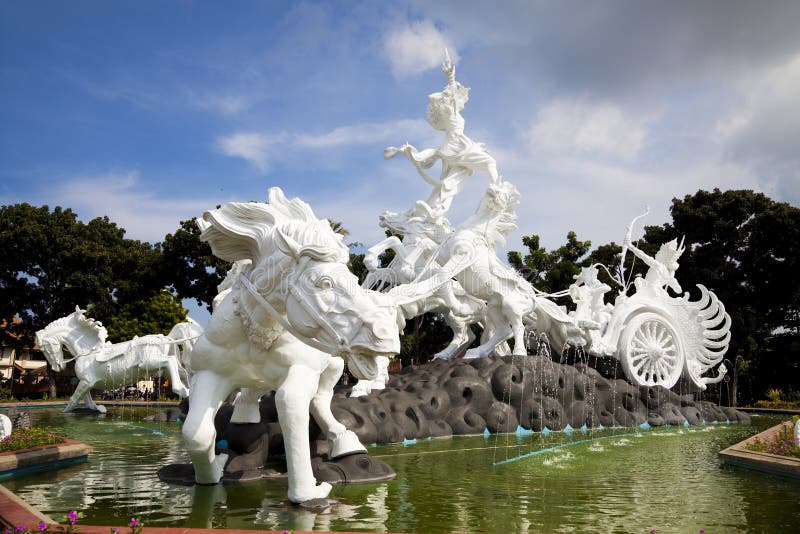 Satria Gatotkaca Statue, Bali, Indonesia Stock Photo - Image of kuta ...
