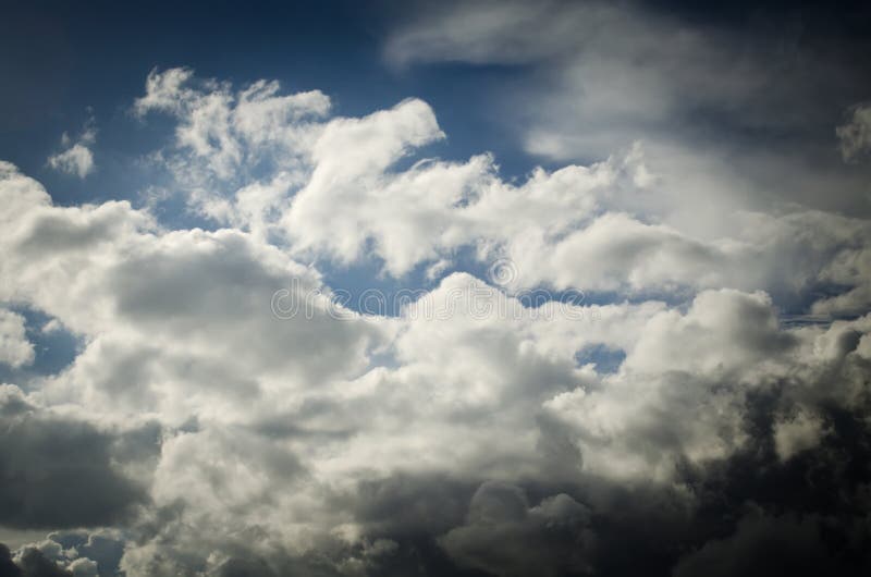 Saturated clouds stock photo. Image of space, blue, shiny - 55942194