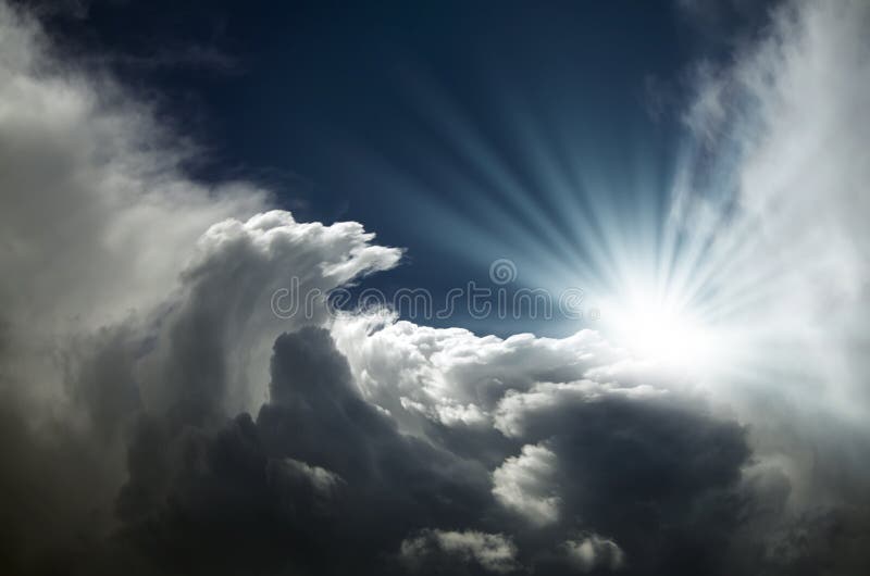 Saturated clouds stock photo. Image of space, blue, shiny - 55942194