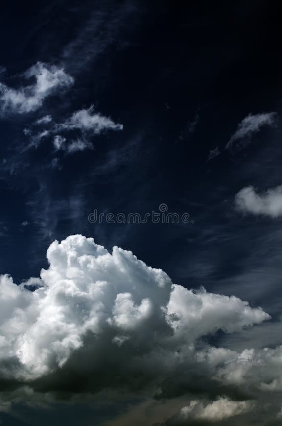 Saturated clouds. stock image. Image of vibrant, shadow - 40815707