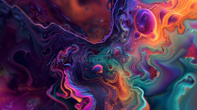 Saturated Colorful Mad Abstract Background, Random Different Shapes and ...