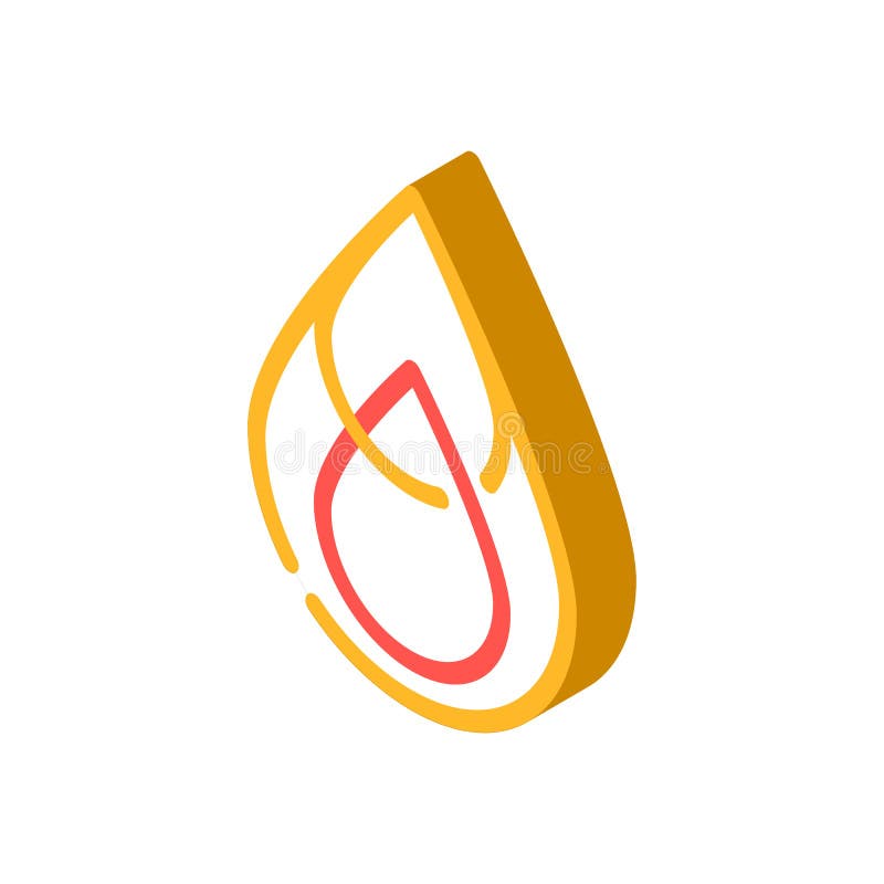 Saturated Fat Isometric Icon Vector Illustration Stock Vector ...