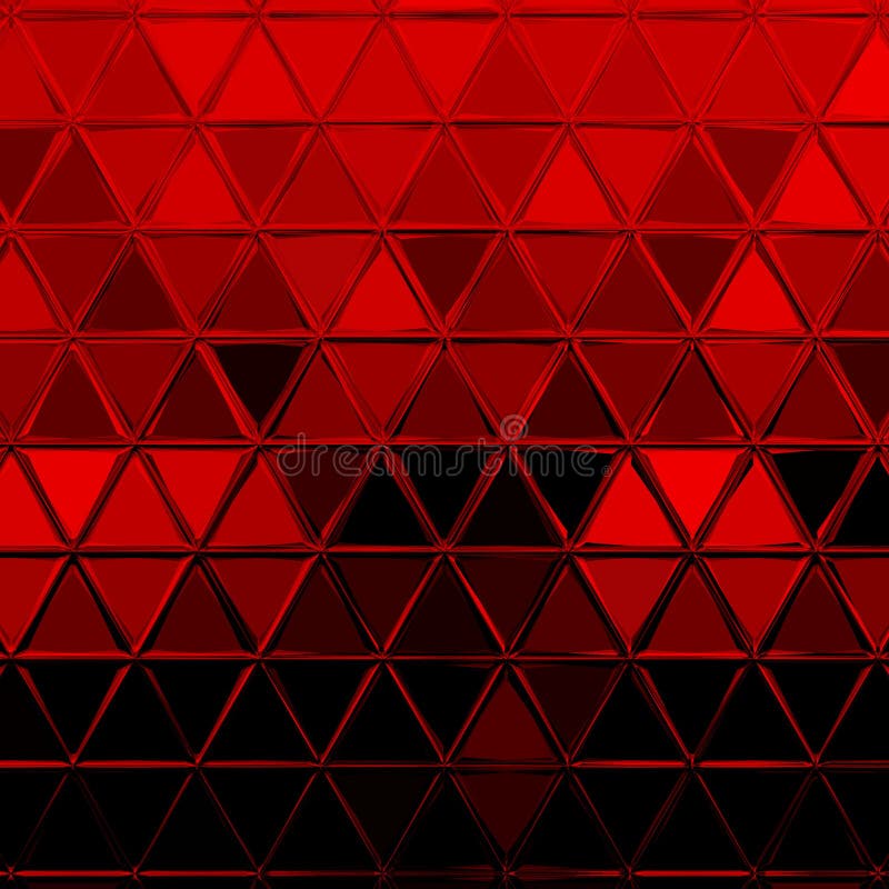 Saturated Red and Scarlet Coloured Triangular Patterns and Design on a ...