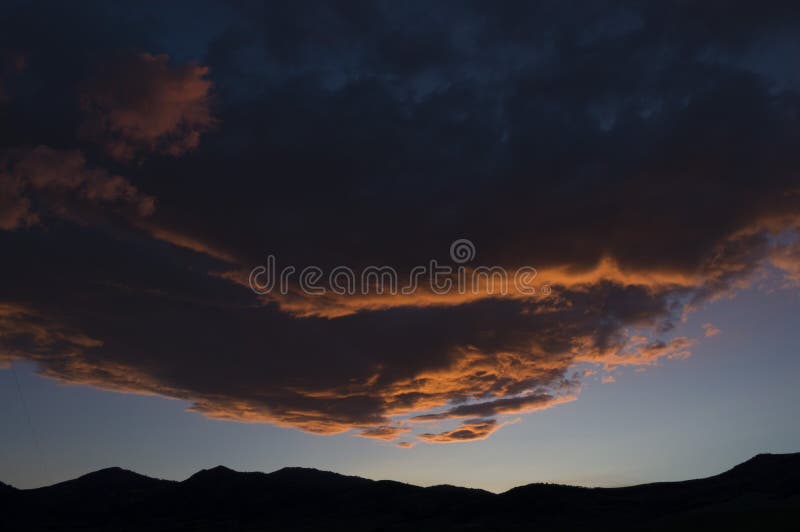 Saturated Sunset stock photo. Image of early, logo, light - 96221966