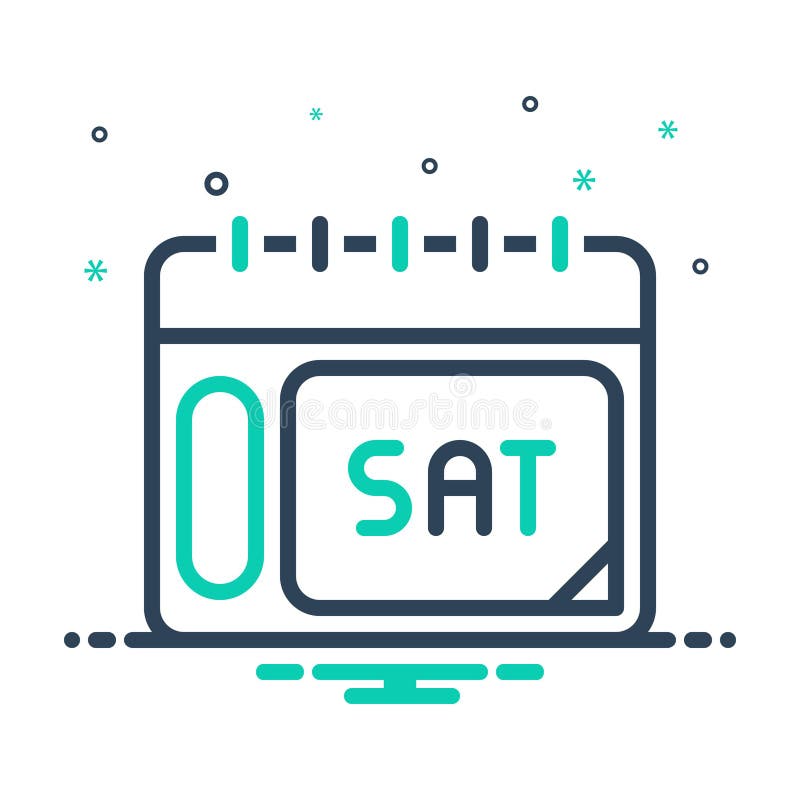 Mix Icon for Saturday, Page and Everyday Stock Vector - Illustration of ...