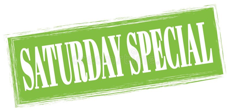 Saturday Special Stock Illustrations – 360 Saturday Special Stock ...