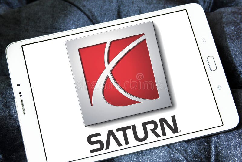 Saturn car logo editorial stock image. Image of commercial - 91656769