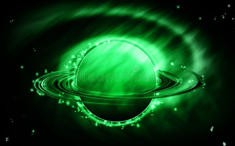 Big Planet Green Ring Stock Illustrations – 57 Big Planet Green Ring ...