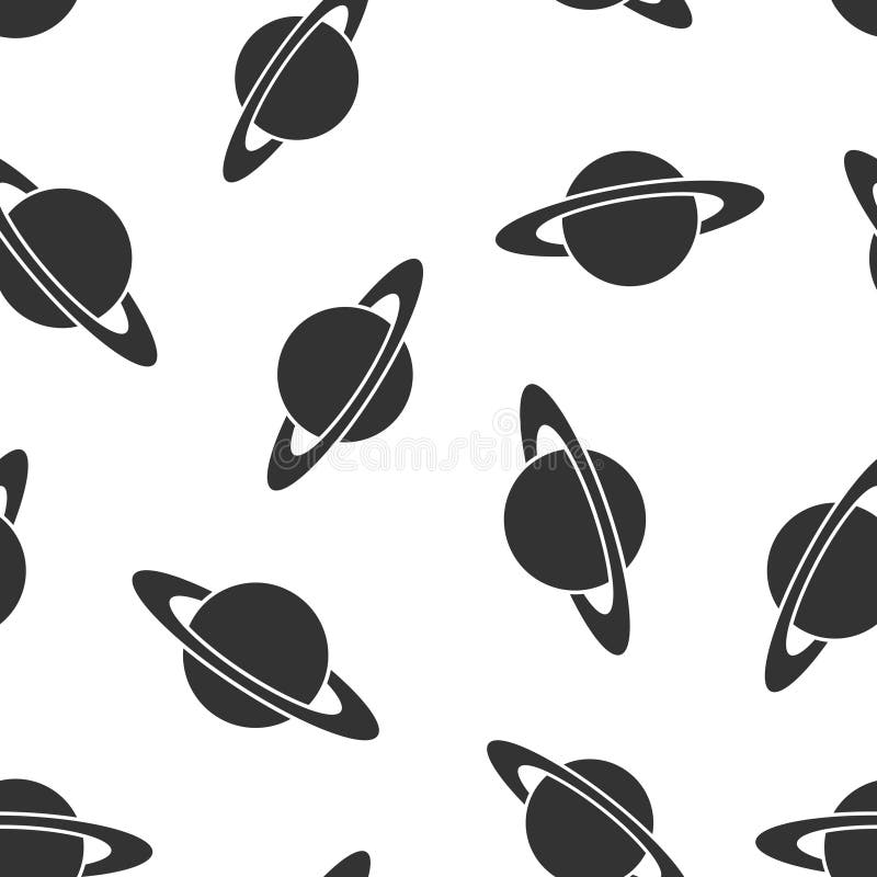 Saturn Pattern, Cartoon Style Stock Vector - Illustration of drawing ...