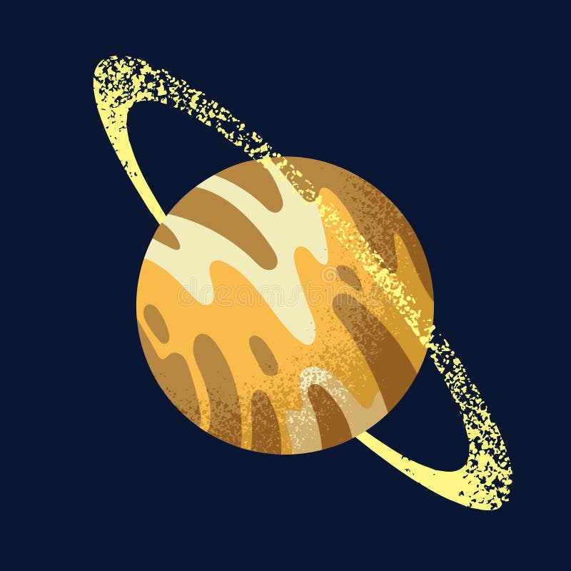 Saturn in Outer Space, Planet Ball, Sphere. Celestial Globe with Rings ...