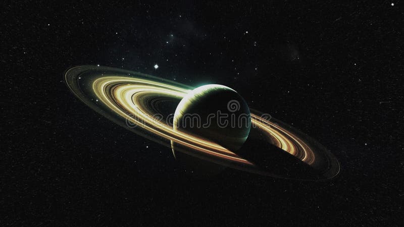 Saturn in outer space. stock video. Video of abstract - 282905143